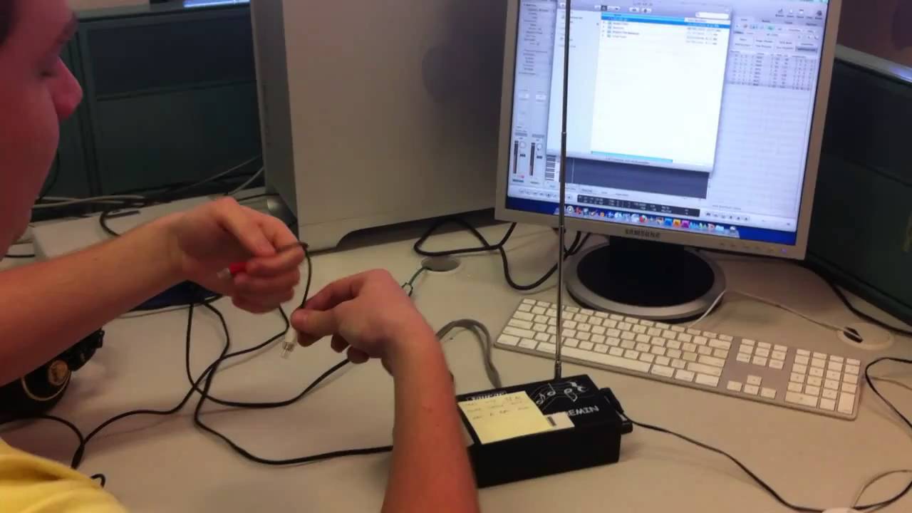 Theremin controls a mac's mouse expose function!