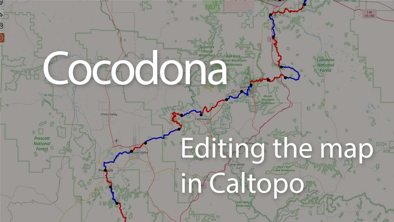 MAPS: Splitting up the Cocodona course