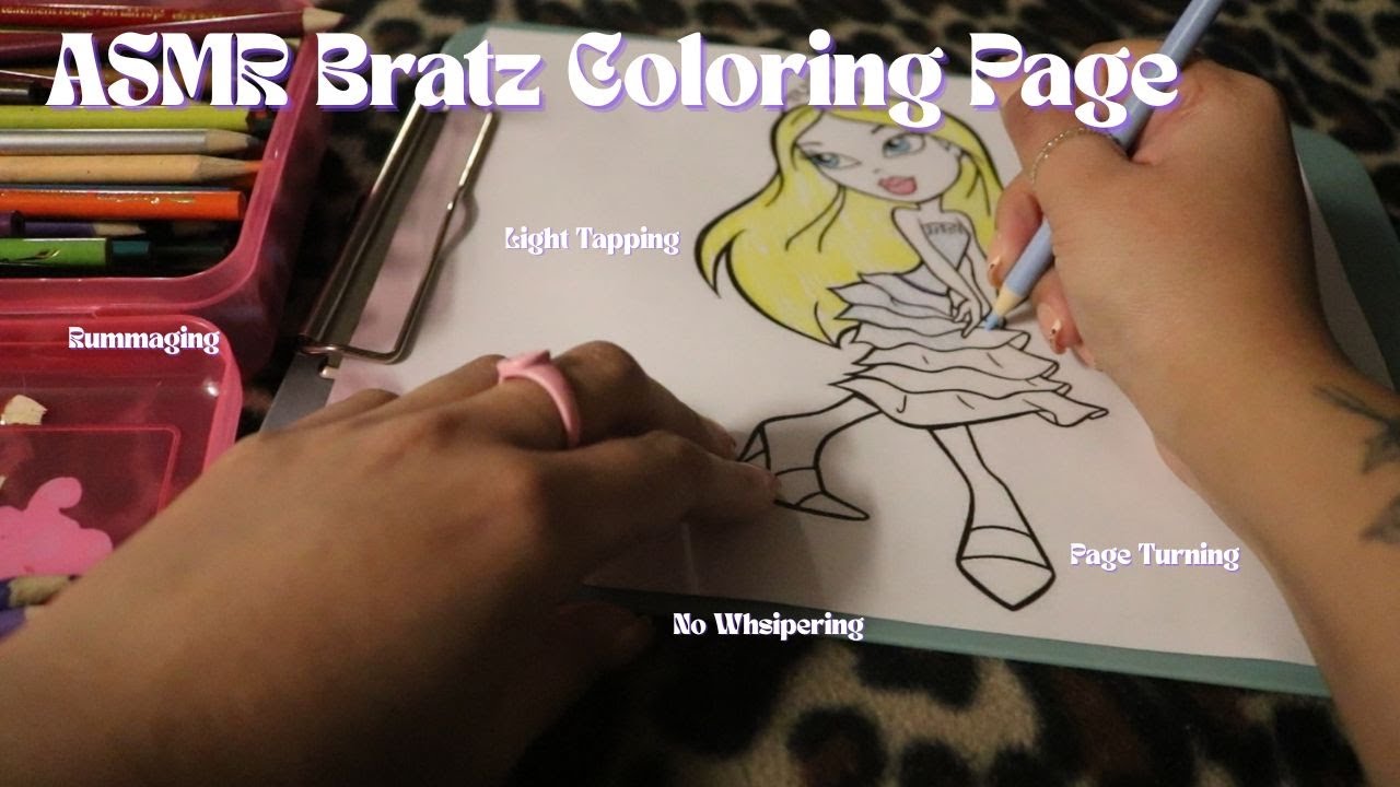 ASMR Bratz Coloring Page