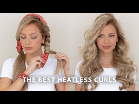 NEW Heatless Curls Tutorial ???? ROBE CURLS UPDATED