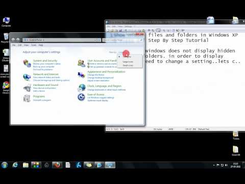 Show hidden files and folders in Windows XP & Vista & 7 Step By Step ...