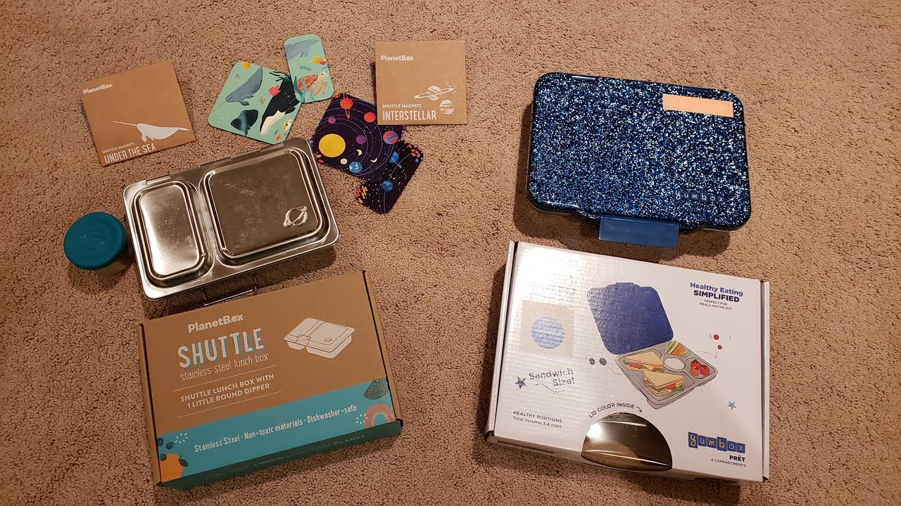 Product Review P0201 - Kids Lunch Box Comparison - Shuttle (Planet Box) vs SS Bento (Yumbox)
