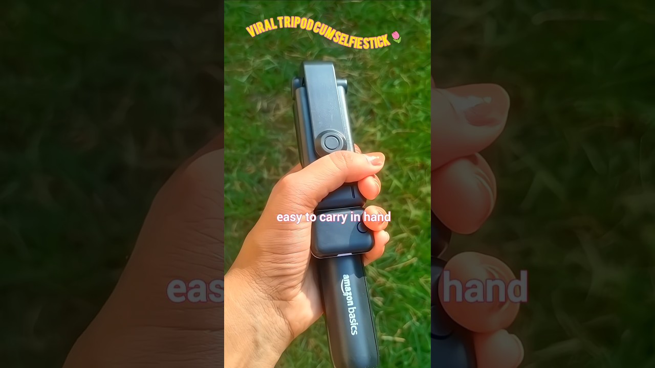 Amazon tripod cum selfie stick with light 🌷#trending #amazonfinds #tripod #selfiestick #viral#fypp