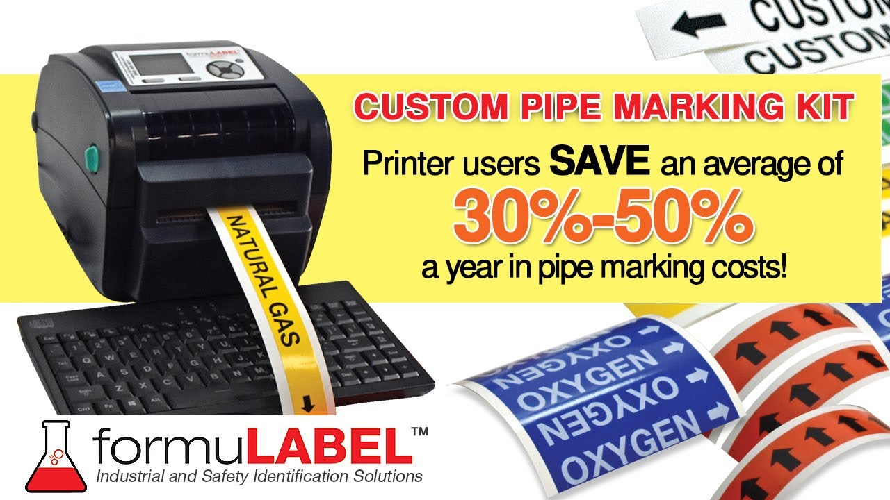 Custom Pipe marking printer kit