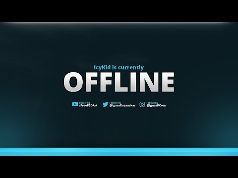 Free Banner Template - ToyH Offline Banner Blue - PSD - Free Download
