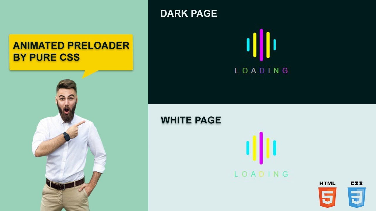 Animated Preloader By Pure CSS | CSS Screen Loading Animation