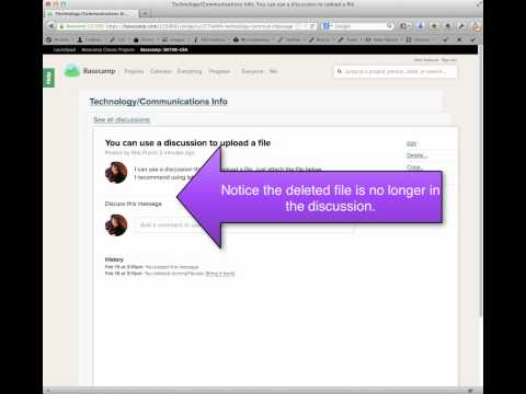 Basecamp: adding, removing, updating files
