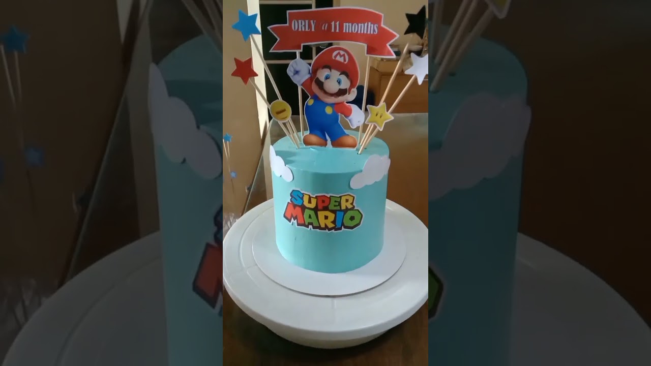 Super Mario Themed Birthday Cake #viral #birthdaycake #viralshorts #cake #cakedecorating #cakeart