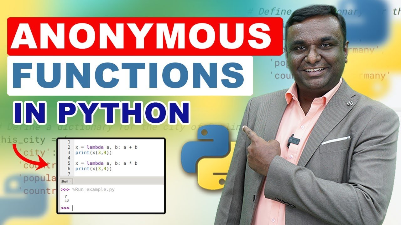 Anonymous Function in Python