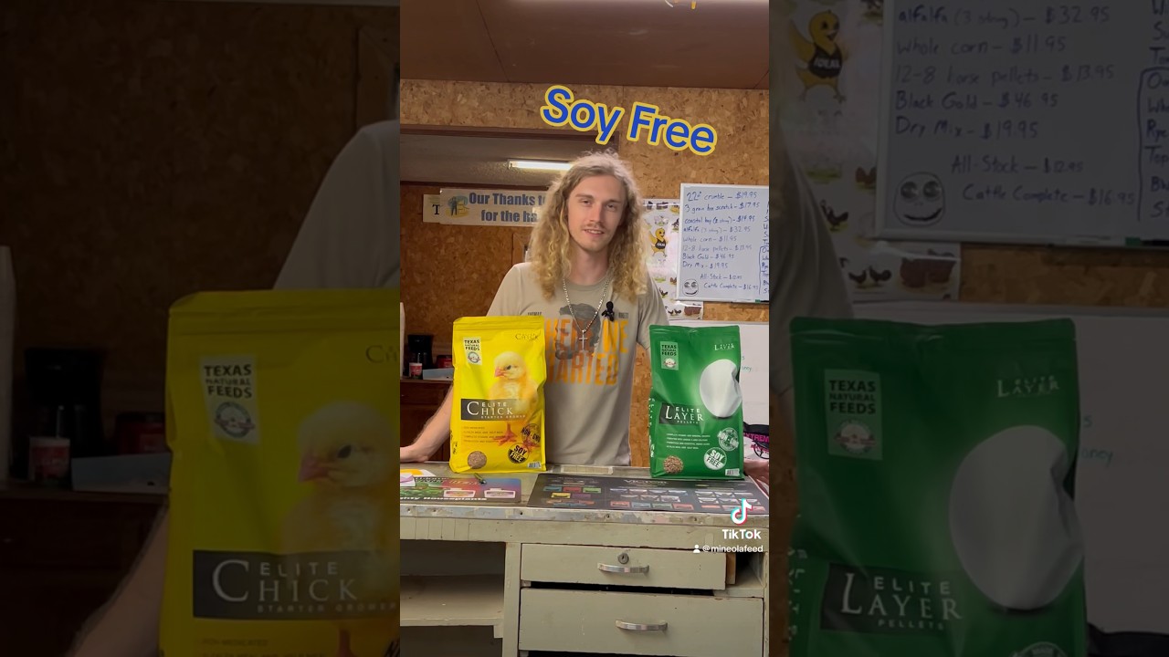 Texas Naturals Soy-Free Non-GMO Chicken Feed #feedstore #chickenfeed #chickens