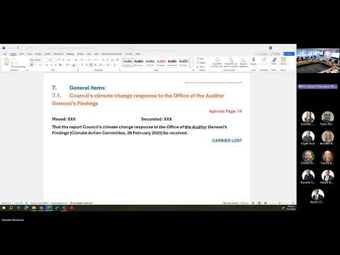 2025-02-26 – Climate Action Committee Meeting Recording – 26 February 2025