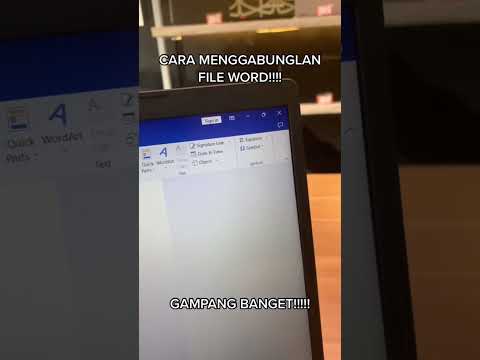 CARA MENGGABUNGKAN FILE WORD JADI SATU #fyp #tipsandtricks #tipsword