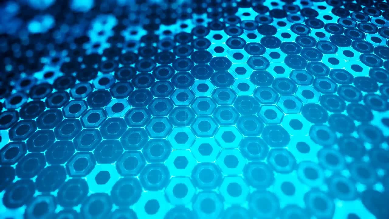 Abstract Hexagonal Structure Stock Motion Graphics