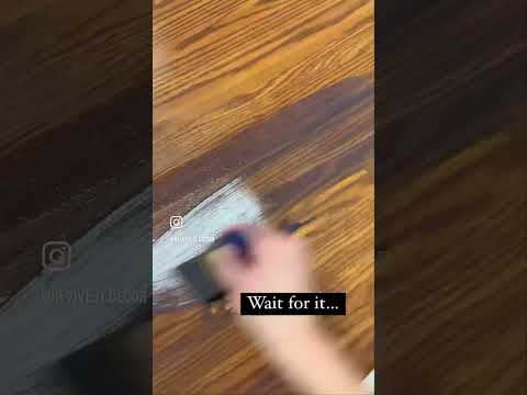 No sanding with Rethunk Junk Stain Top. 3 fast steps: 1- Prep 2 -Stain 3-Tuff Top Reviveitdecor.com