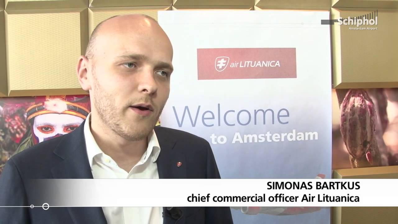 Air Lituanica connects Amsterdam Airport Schiphol to Vilnius