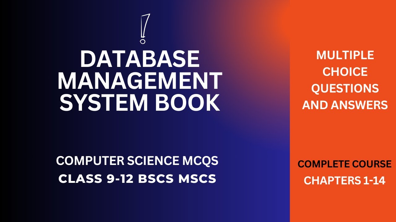 Database Management System Book | Class 9-10-11-12 BCS MCS DBMS MCQs Book PDF | Download Books