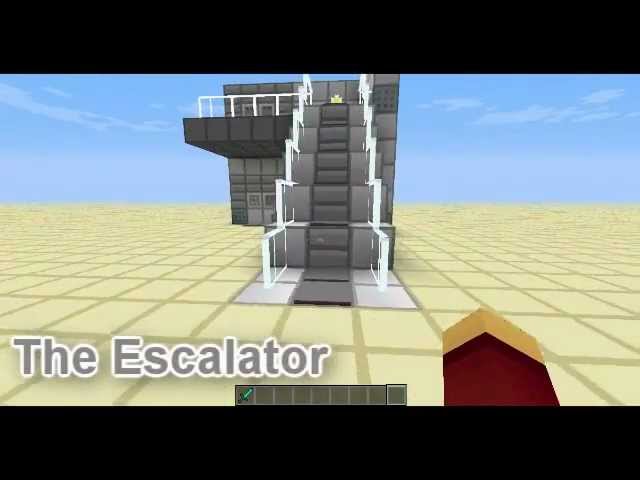 Minecraft Easy Fully WORKING escalator and LIFT Minecraft Map