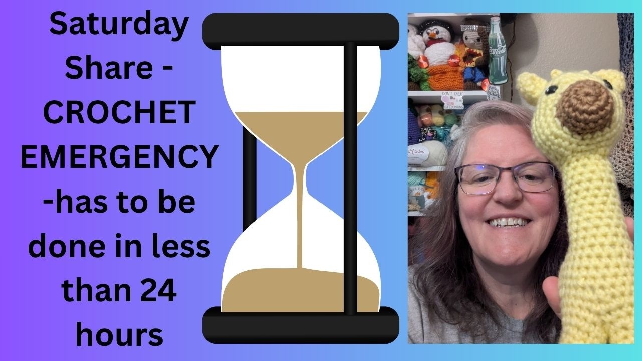 EMERGENCY CROCHET-crochet this giraffe in less than 24 hours