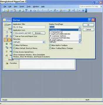 2.20 Disabling Backend and Opening Form on Startup in Access