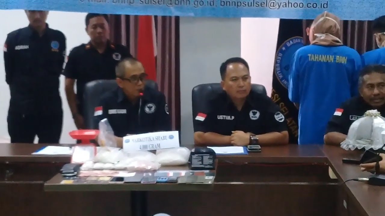 BNN Sulsel Gelar Press Release Penangkapan Kurir Sabu 4 Kg - Tribun Video