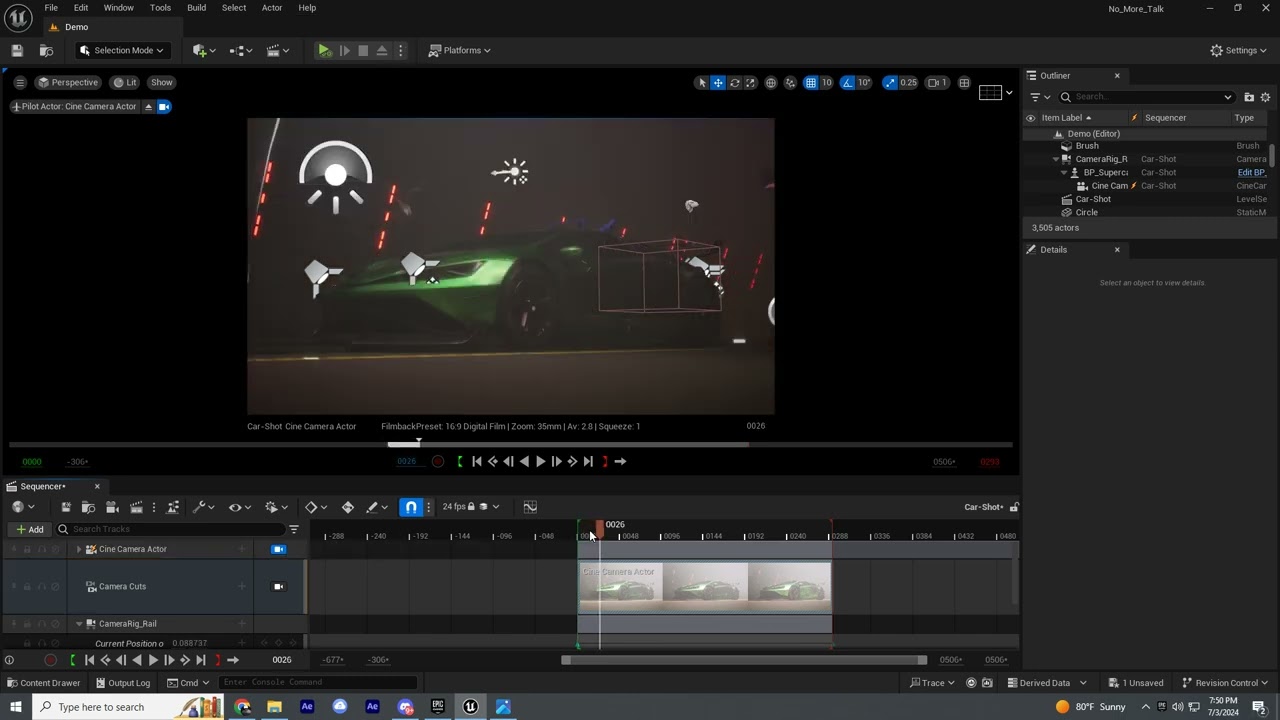 Unreal Engine Not Rendering my Cine Camera Properly. *HELP!*