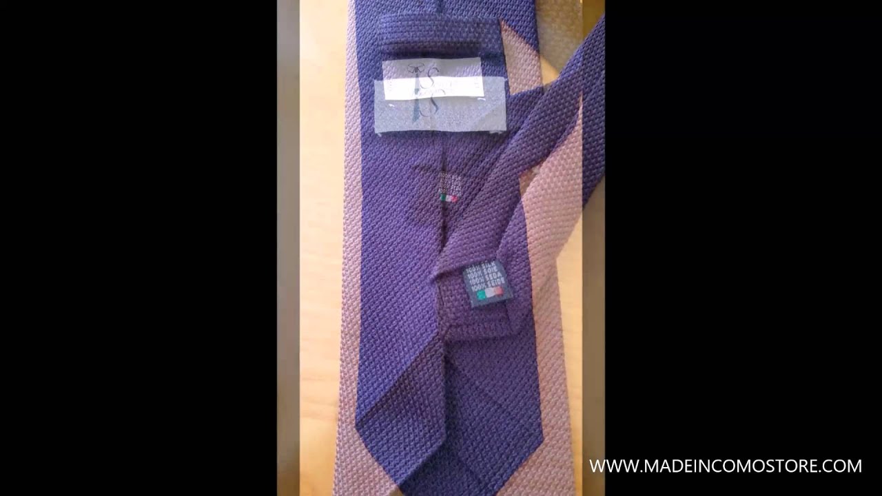 Grenadine silk ties   madeincomostore com