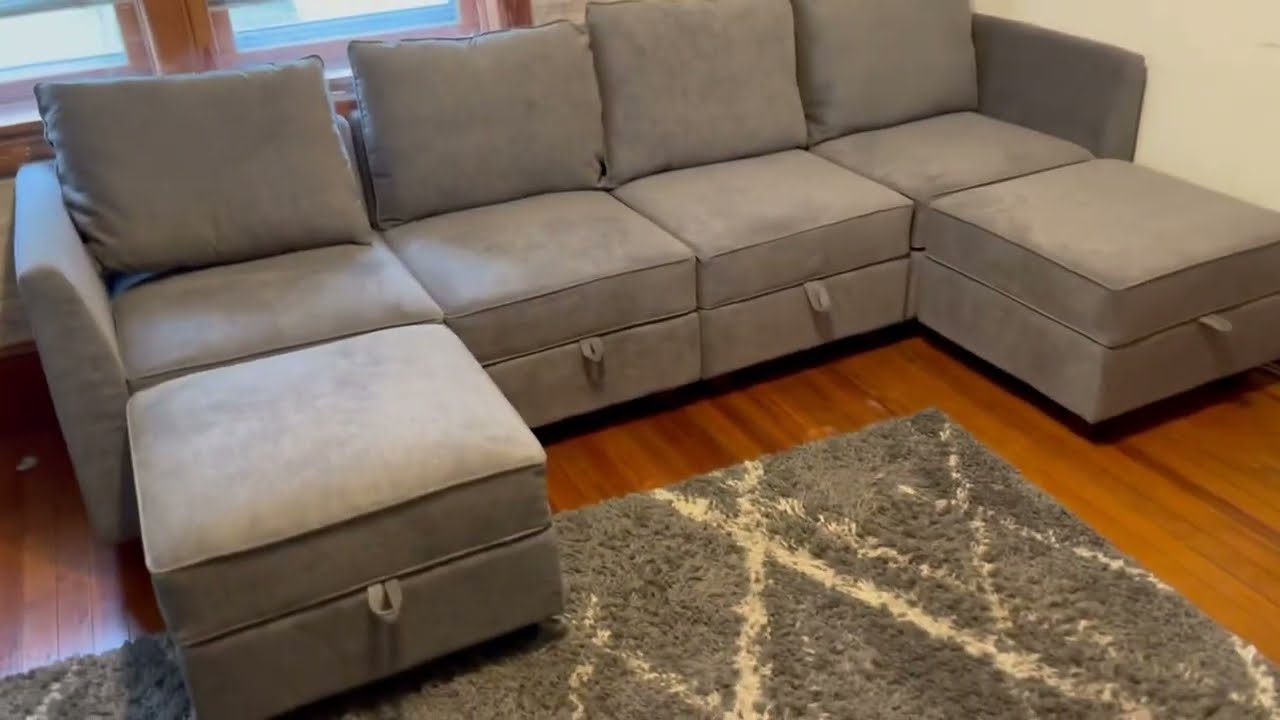 HONBAY Modular Sectional Couch U Shaped Sofa HONBAY Sectional Couch Looks all set up!