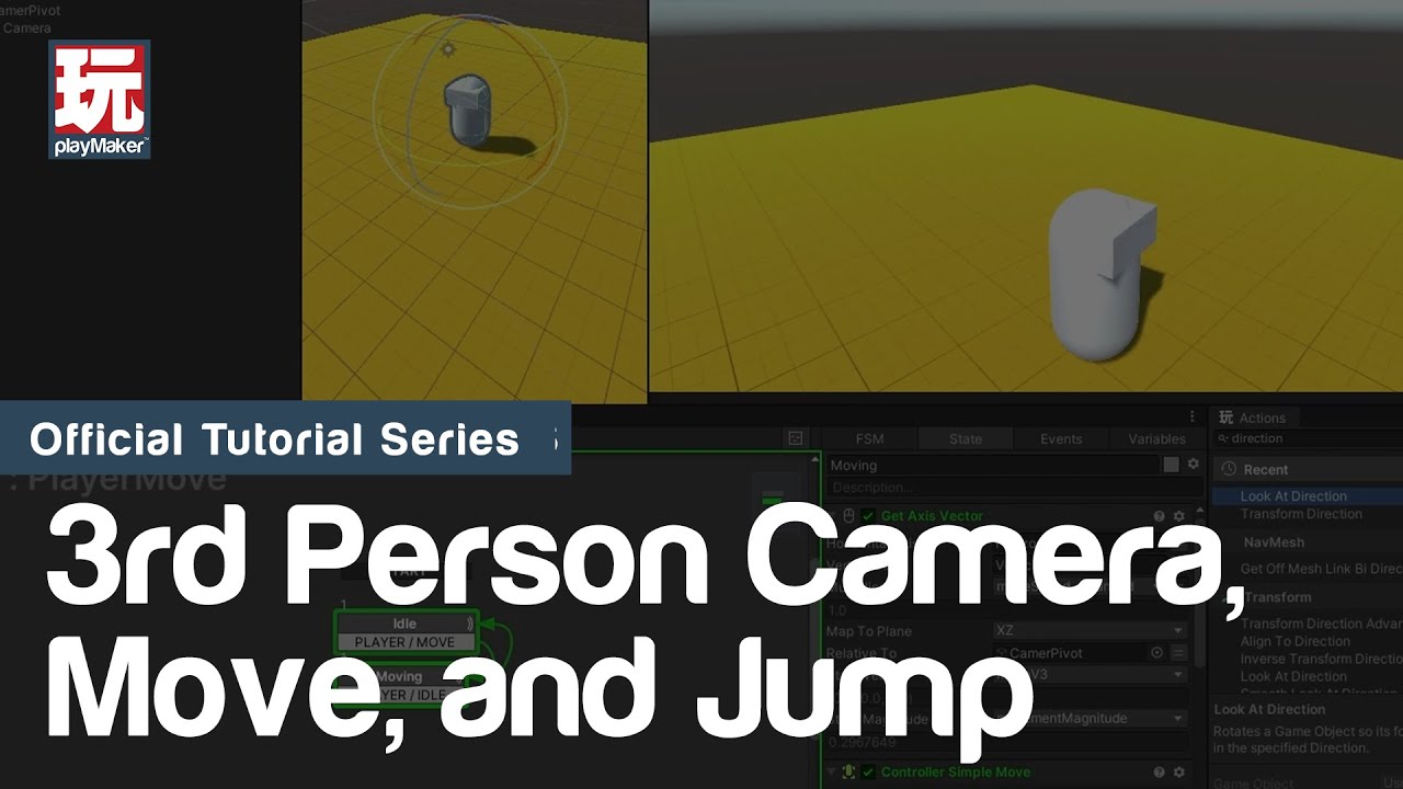 Third Person Controller (Camera, Move, Jump)