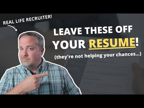 Remove These From Your Resume! - Tips On How To Write An Effective Resume