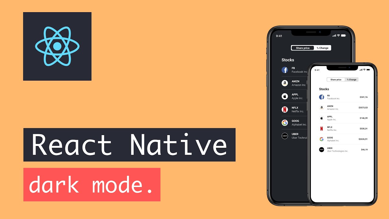 React Native dark mode overview.