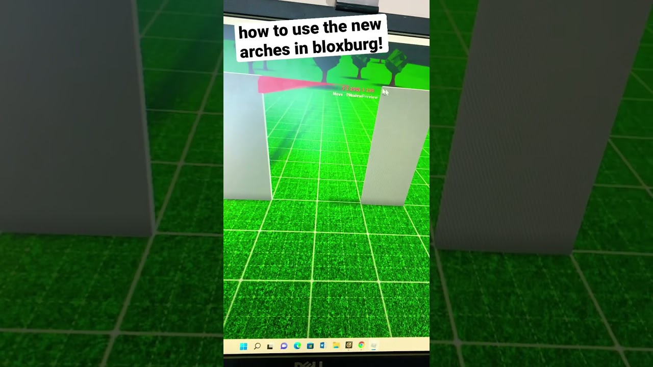 how to use the new arches!#shorts #bloxburg #roblox #build #welcometobloxburg#trending #tutorial