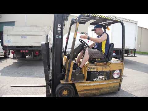 Caterpillar 3,500 lbs. Triple Mast 220” Lift 36V Electric Forklift F35
