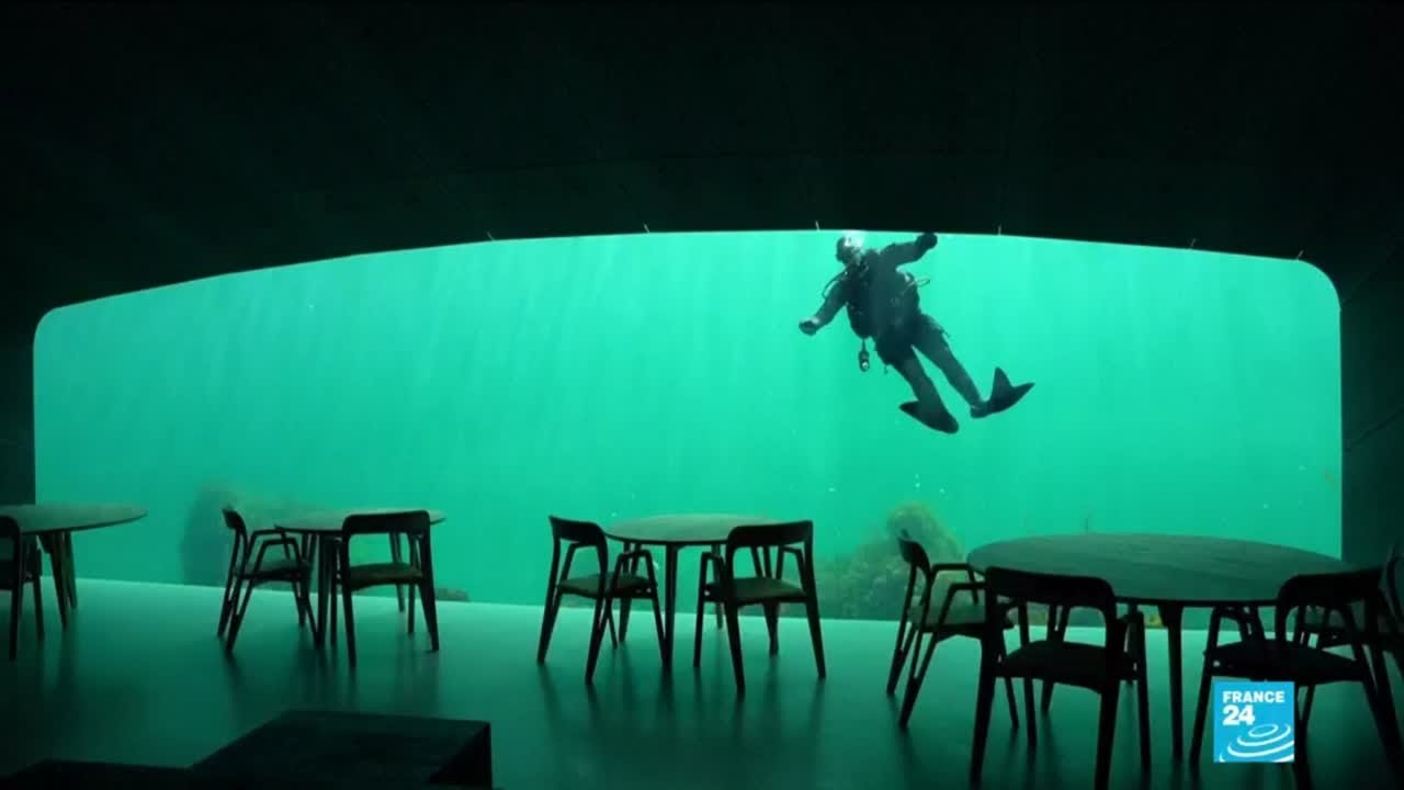 Dine underwater but dry in Europe's first underwater restaurant