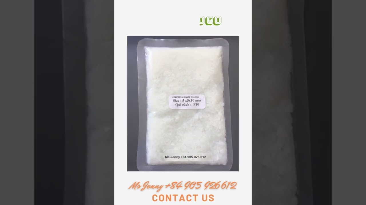 NATA DE COCO - COCONUT JELLY - MATERIAL FOR BEVERGAE INDUSTRIAL
