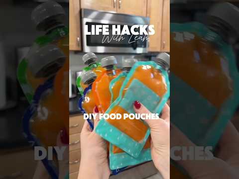 Homemade baby food pouches