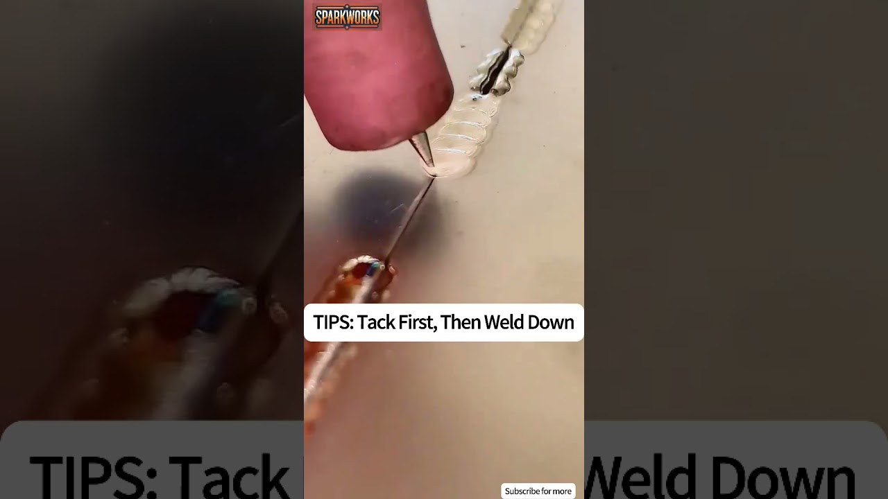 TIG Welding Tips: Track First, Then Weld Down for Best Results!#tigwelding #welder