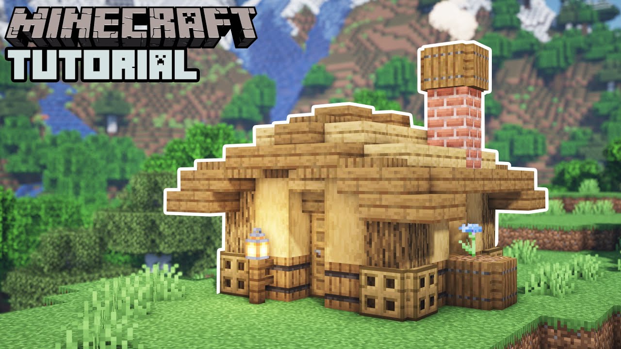 Minecraft - Small Starter House Tutorial (How to Build) - Minecraft Builders