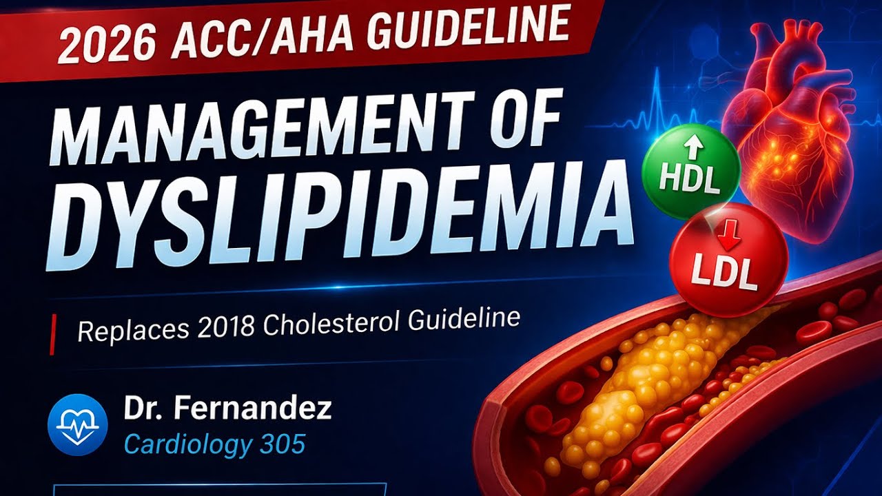 2026 ACC/AHA Guidelines for Management of Dyslipidemia: Key Updates and Takeaways | Cardiology 305
