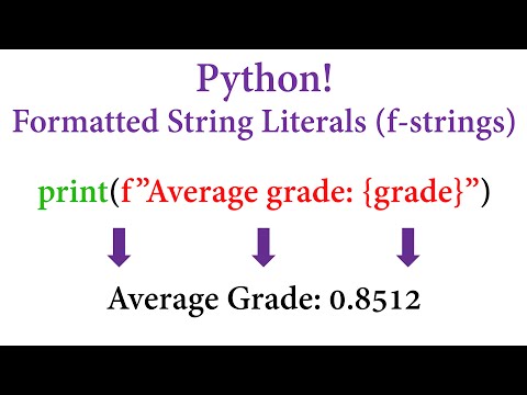 Python! Formatted String Literals (f-strings)