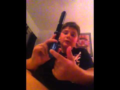 A colt 1911 target all black plastic pistol