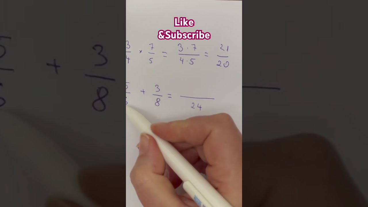 Ushtrime me veprime me thyesa #matematike #maths #matheducation #ushtrime #education