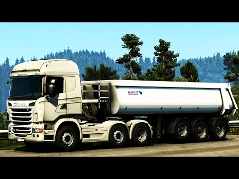 REALLY NICE SCHMITZ CARGOBULL DUMPER TRAILER - ETS2 MODS 1.43