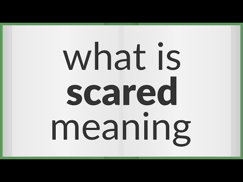 Scared | meaning of Scared