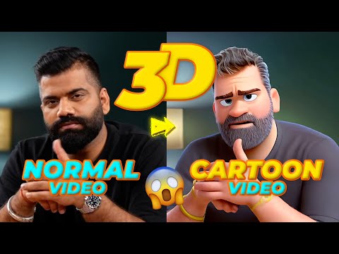 Convert VIDEO into 3D CARTOONS ???? FREE AI Videos ???? 3D Cartoon Videos