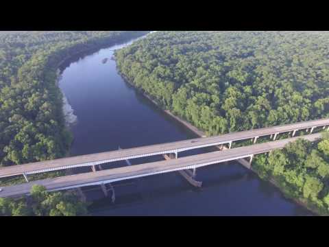 Apalachicola River at Interstate 10 Aerial View