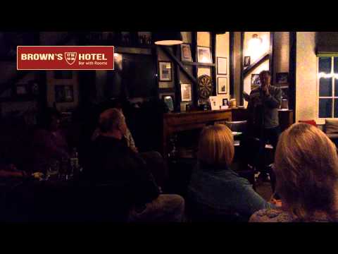 John Lindley reads 'Specifics' at Brown's Hotel in Laugharne