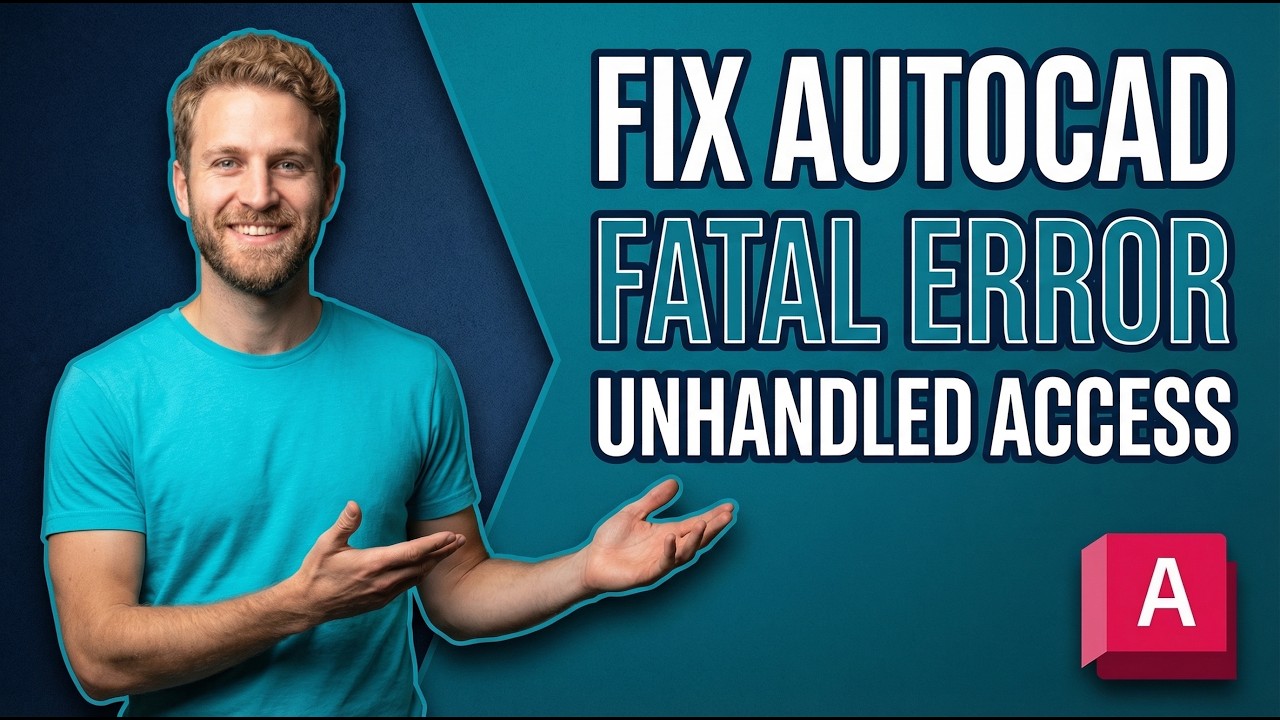 How To Fix AutoCAD Fatal Error Unhandled Access Violation (2026 Easy Guide)