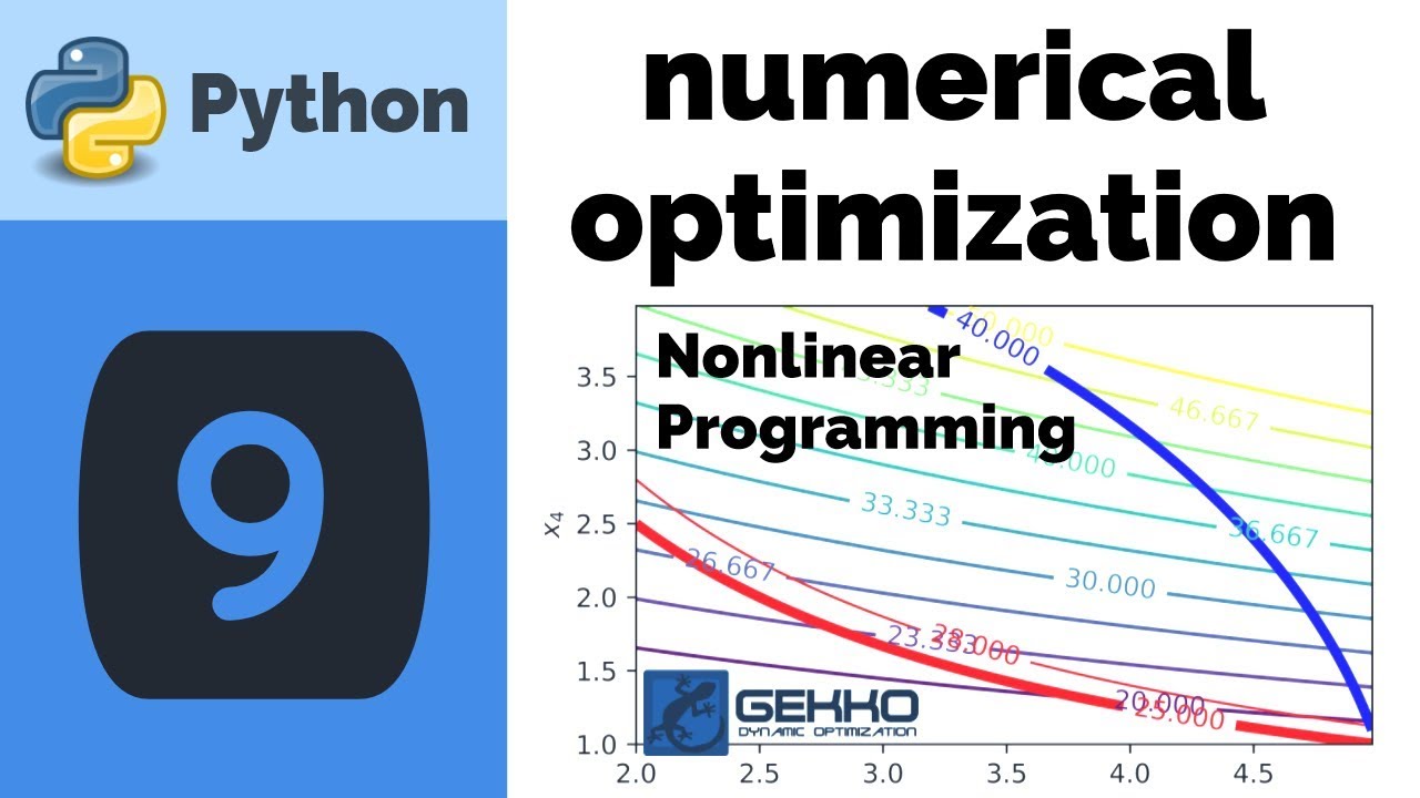 Numerical Optimization with Python GEKKO