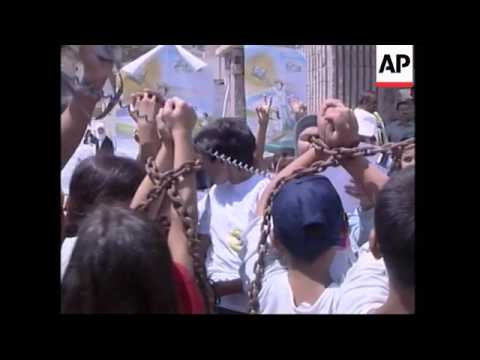 Arafat, Abbas and Suleiman, Palestinian children ask for fathers to be released