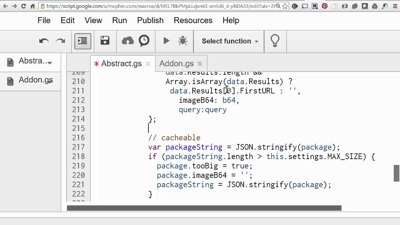 Google Apps Script - Adding abstracts to docs